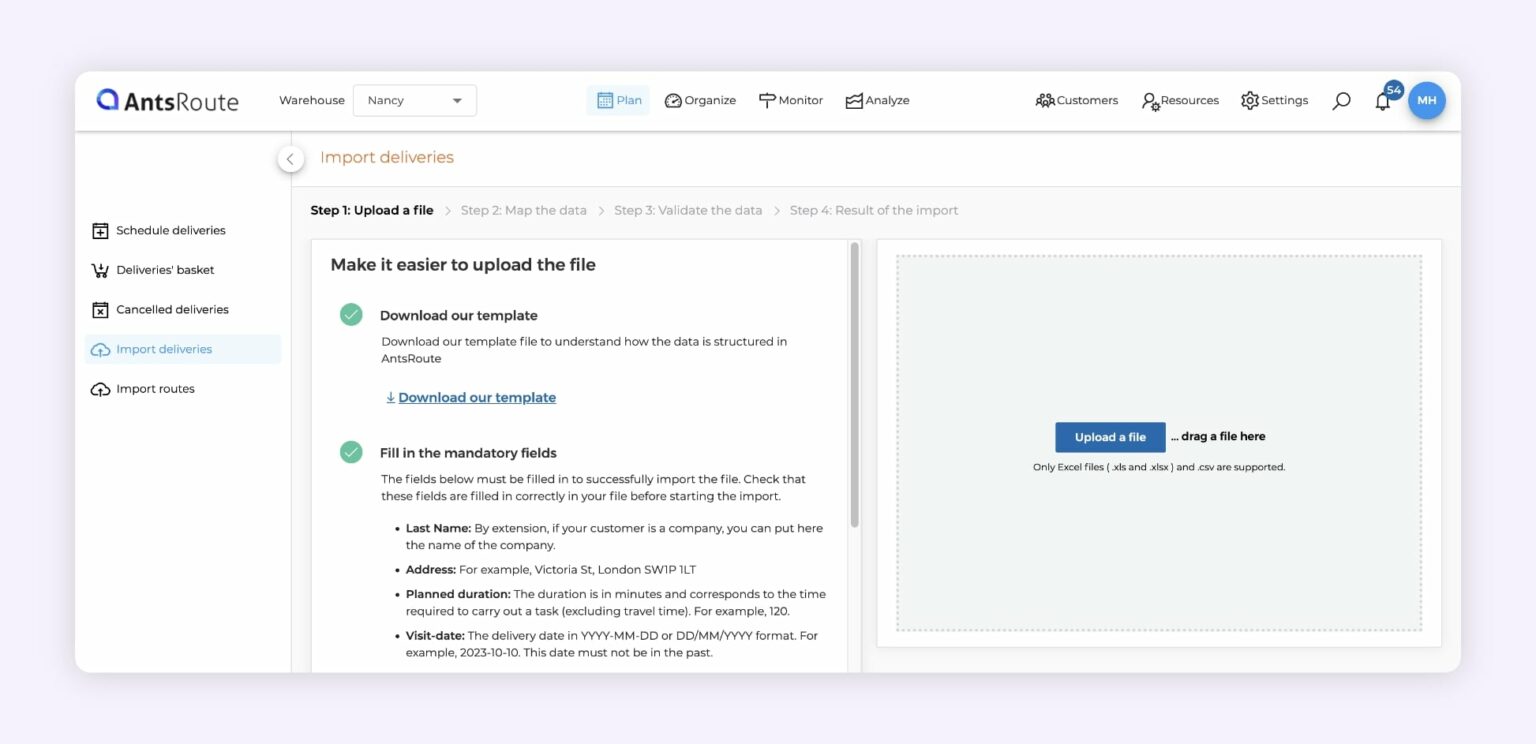 Guide: Planning Routes with Excel and Optimisation Software