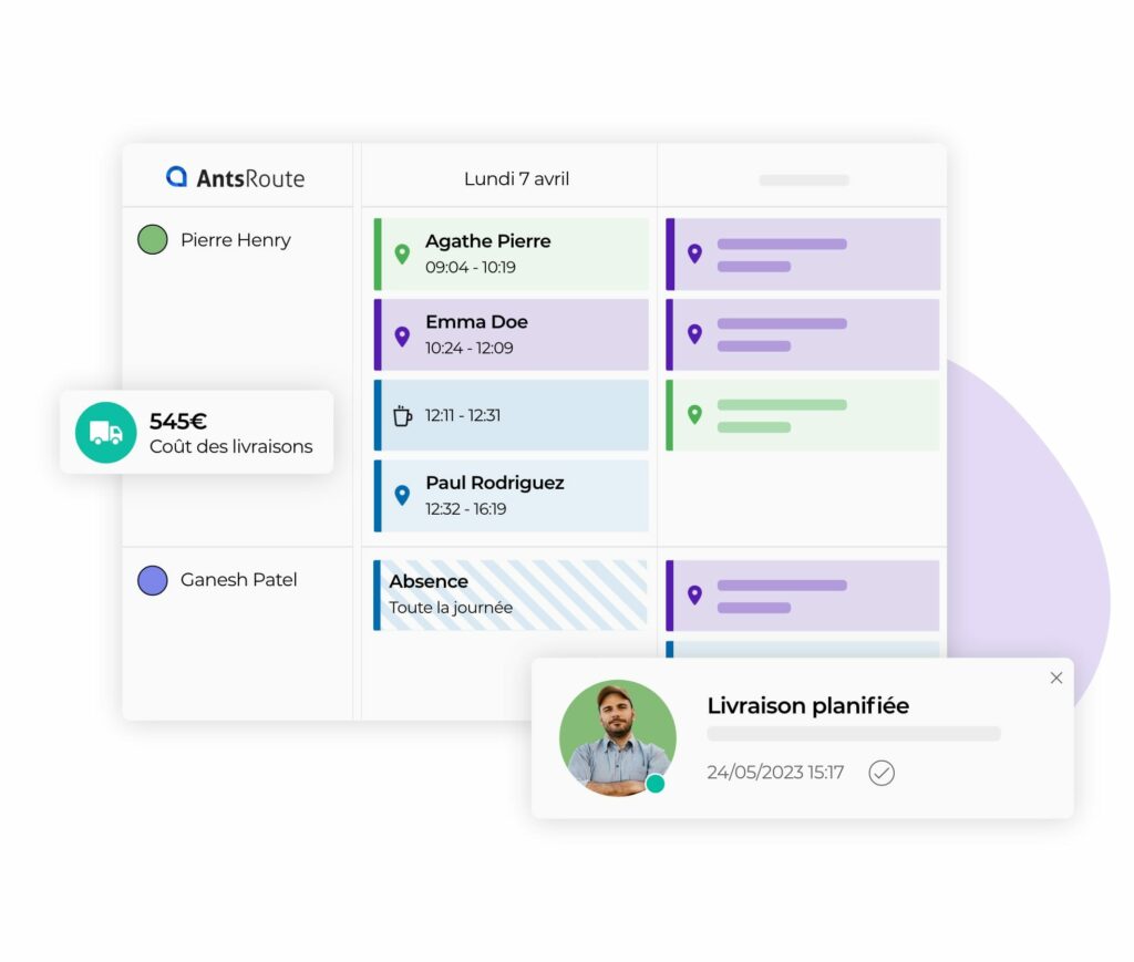 Planning en ligne pour gérer les missions des chauffeurs routiers
