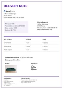 Delivery note: definition and instructions | AntsRoute