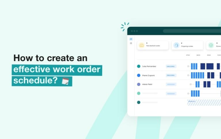 How to create an effective work order schedule? | AntsRoute