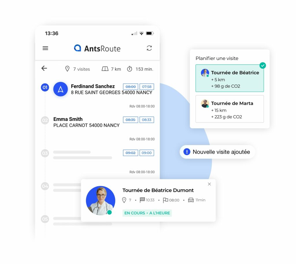 AntsRoute, logiciel de gestion de tournées pour les PSAD