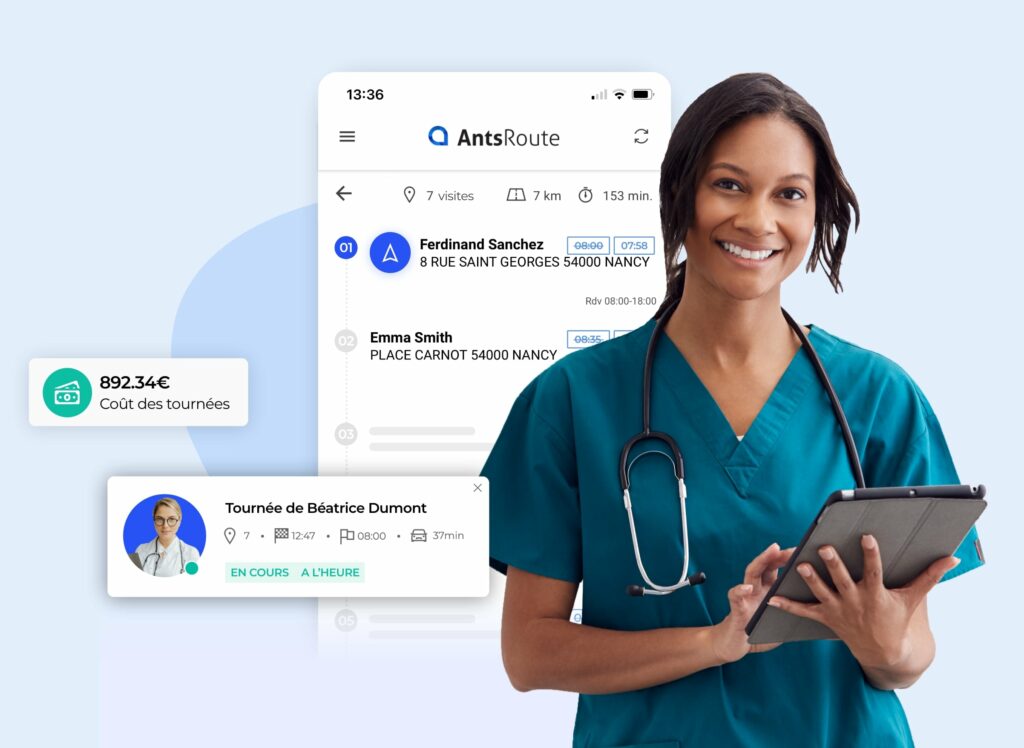 AntsRoute, logiciel de gestion de tournées pour les PSAD