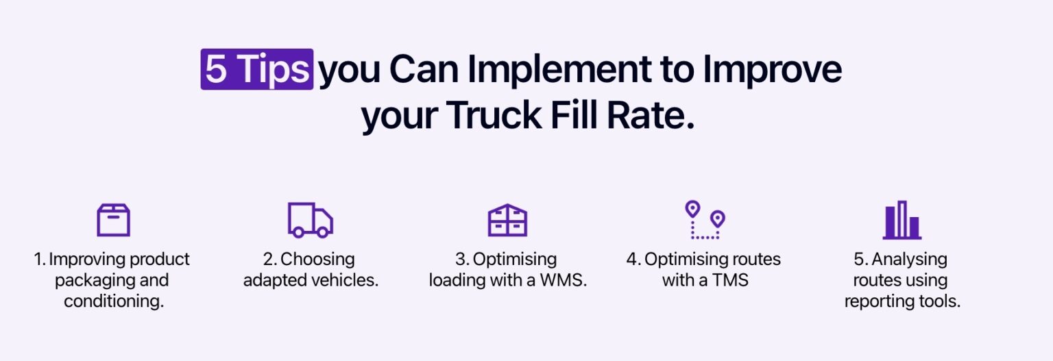 How Do you Optimise the Fill Rate of Trucks?