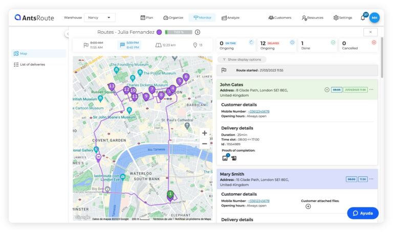 How can you optimise delivery route planning?